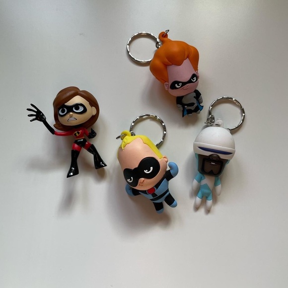 Disney | Toys | The Incredibles Pixar Keychain Set | Poshmark